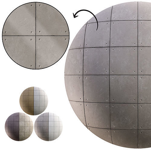 Texture Concrete Plate Wall 02 - Seamless VR / AR / low-poly | CGTrader