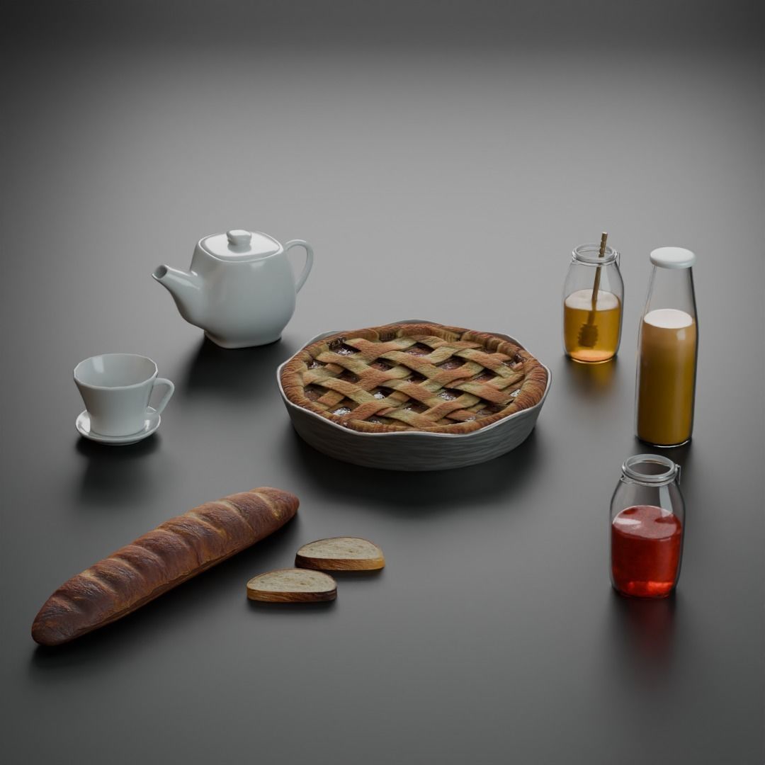 Picnic Scene free 3D model | CGTrader