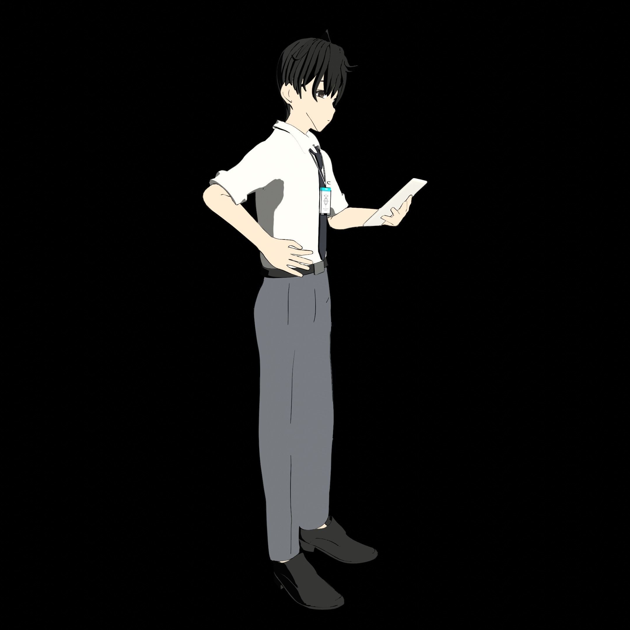 Blue Archive Sensei Model RIGGED BLEND STL 3D PRINTING READY 3D model ...