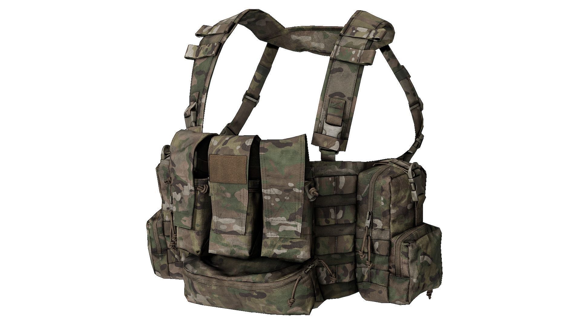 3D model PLATATAC Peacekeeper Mk5 Chest Rig VR / AR / low-poly | CGTrader