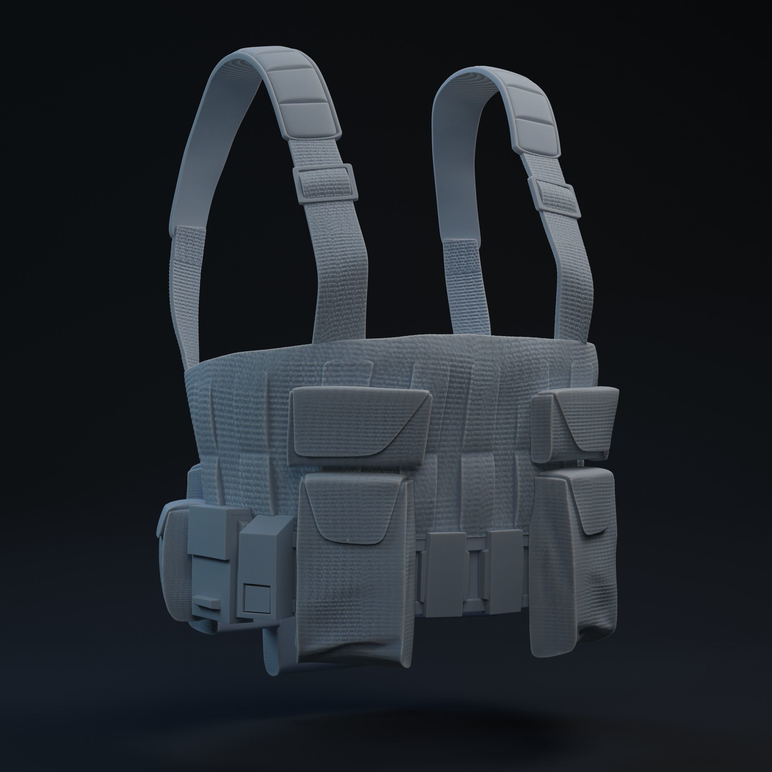Firefall Chest Rig One-Twelfth Scale 3D Print Files 3D model 3D ...