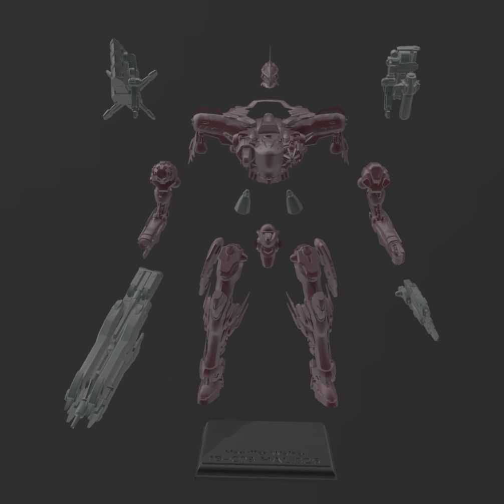 Armored Core 6 Handler Walter- IB-C03 HAL 826 Presupported 3D model 3D ...