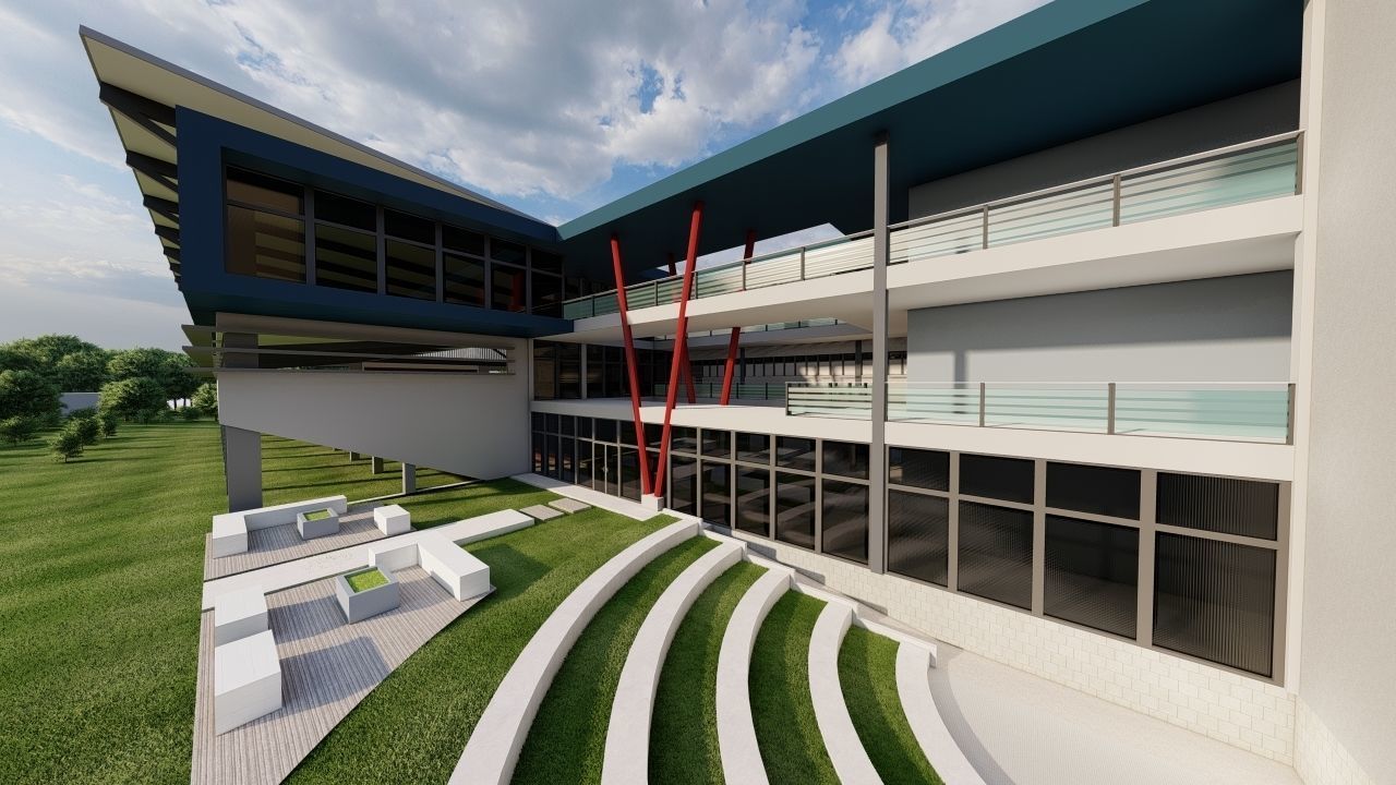 School-University- High School 3D model rigged | CGTrader