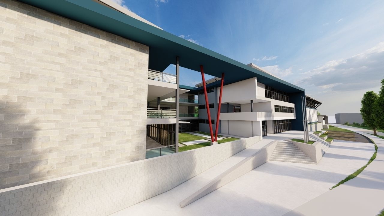 School-University- High School 3D model rigged | CGTrader