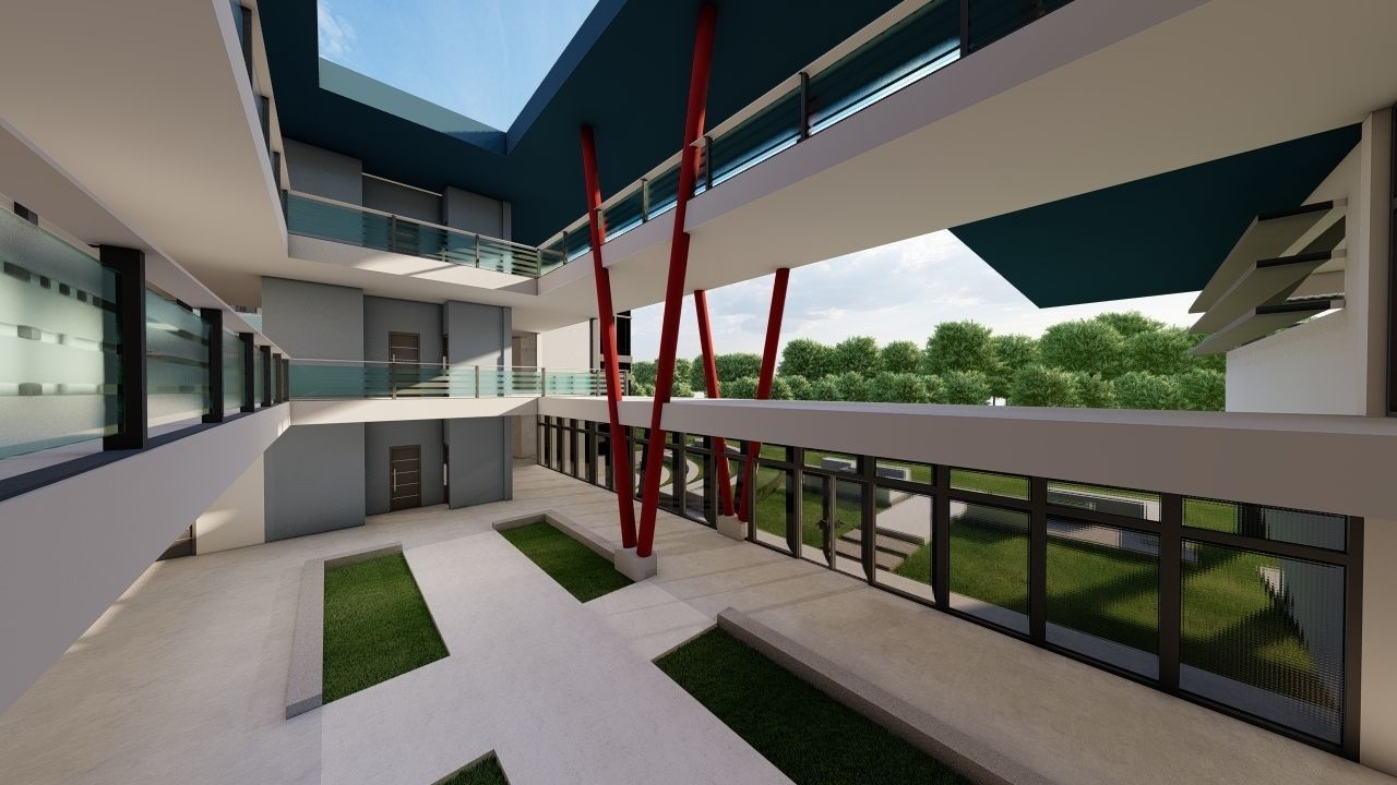 School-University- High School 3D model rigged | CGTrader