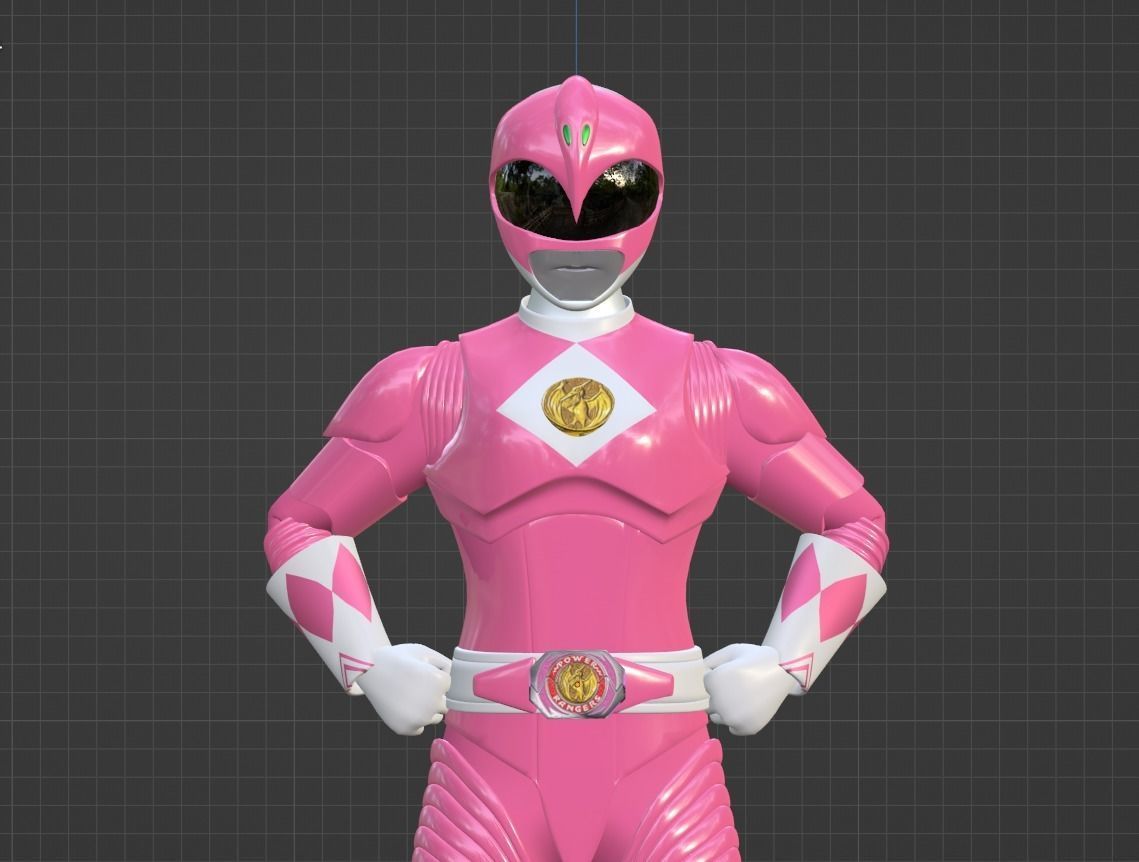 Pink Ranger - Mighty Morphin Power Rangers The Movie 3D model rigged ...