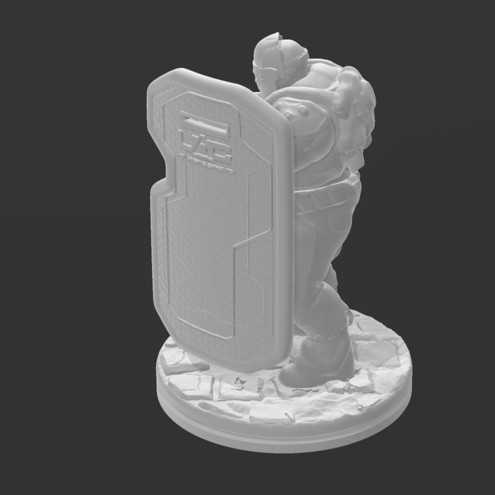 DOOM Eternal Posessed Riot Soldier Statue Presupported free 3D model 3D ...