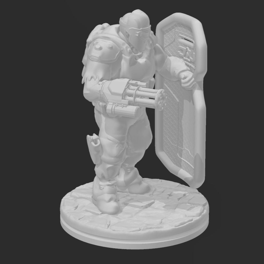 DOOM Eternal Posessed Riot Soldier Statue Presupported free 3D model 3D ...