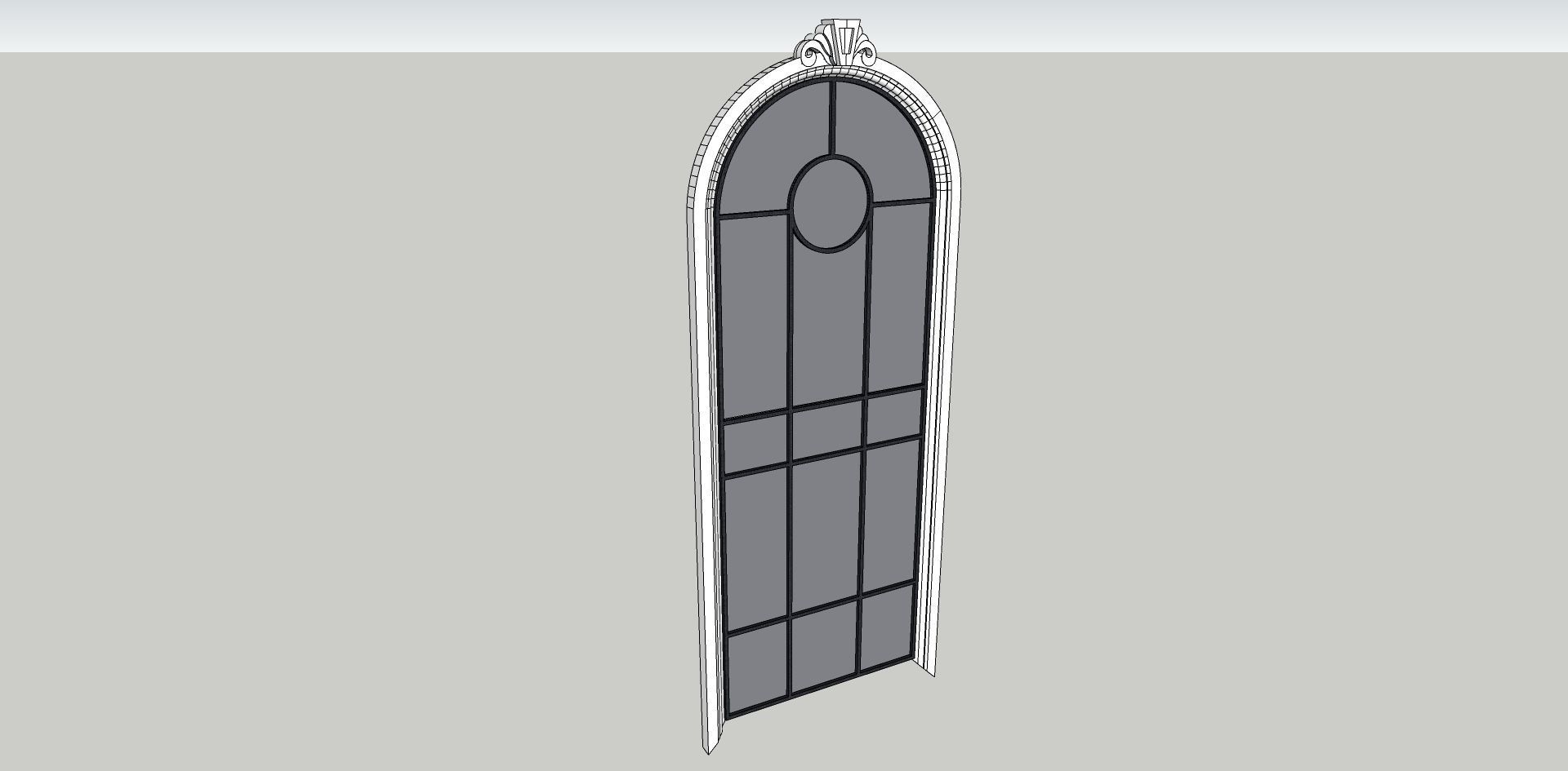 Classical window sketchup 3d model 3D model | CGTrader