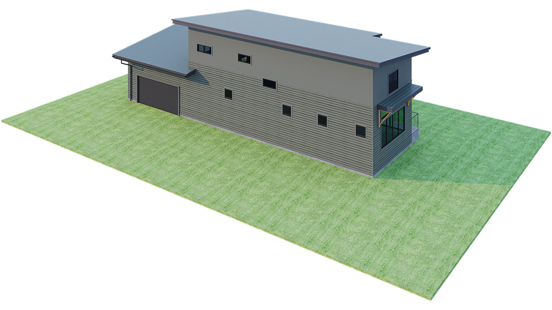 Contemporary Prefab Modular House 3D model | CGTrader