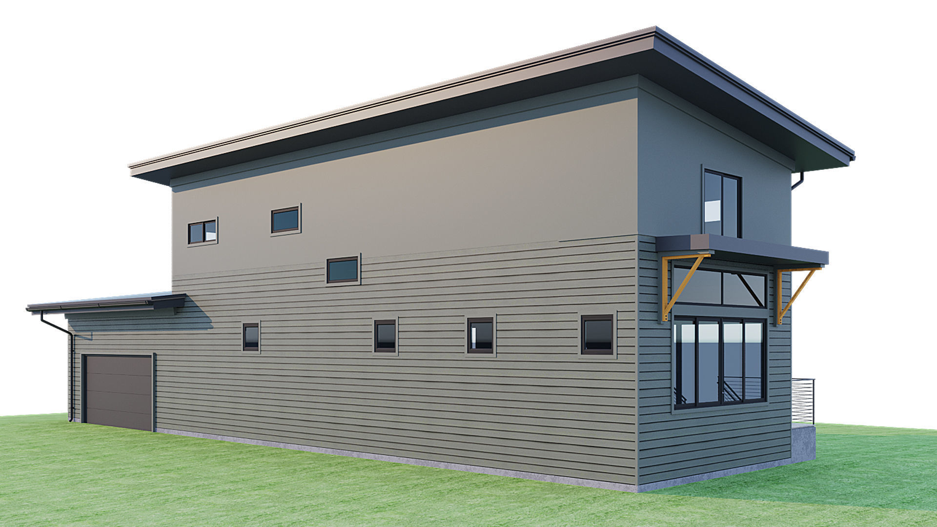 Contemporary Prefab Modular House 3D model | CGTrader