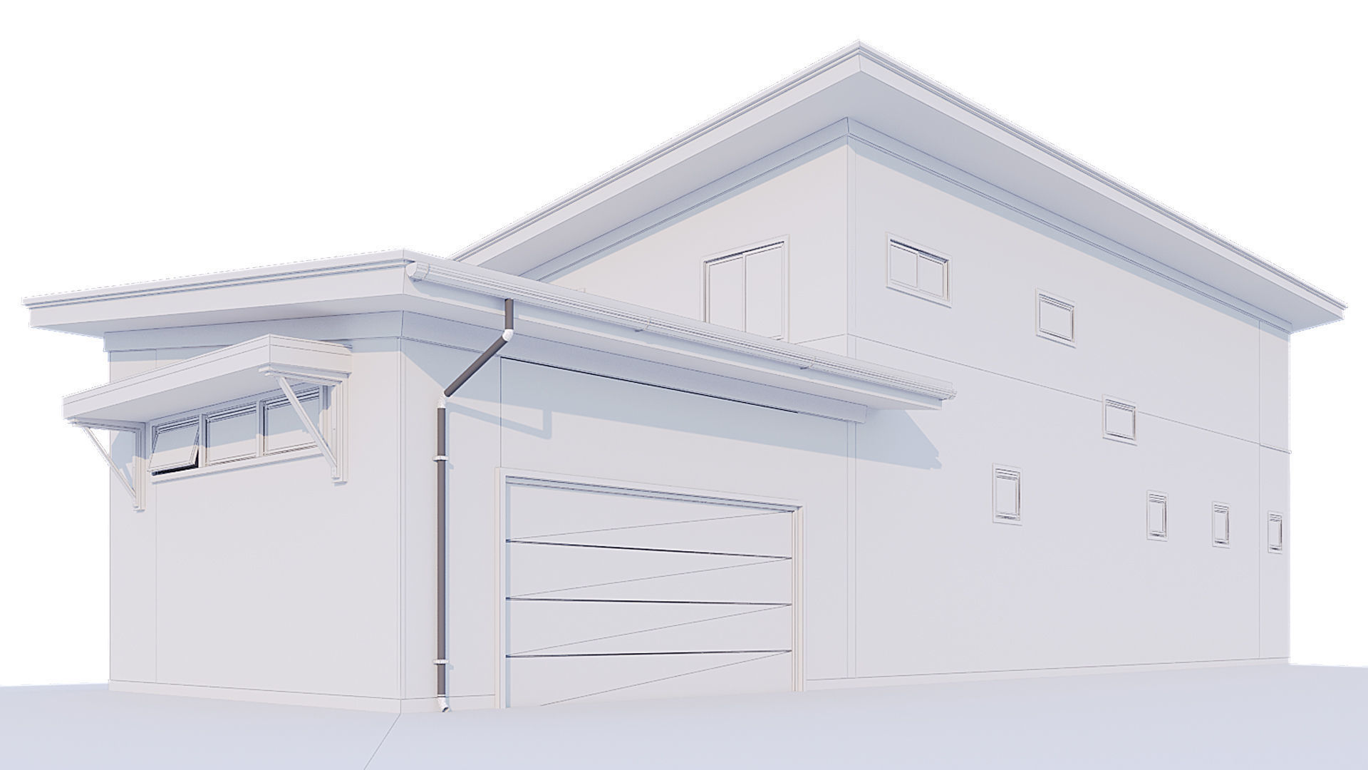 Contemporary Prefab Modular House 3D model | CGTrader