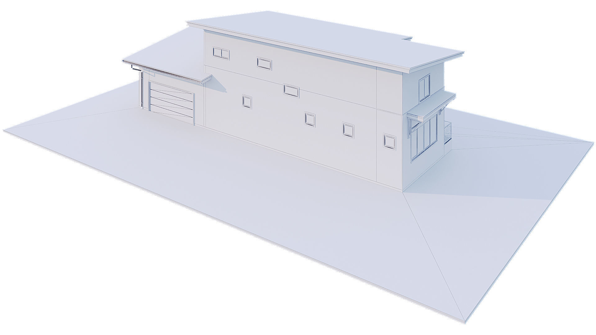 Contemporary Prefab Modular House 3D model | CGTrader