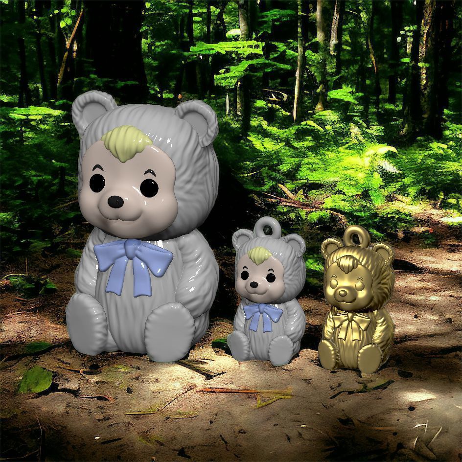 Pack rushton bear cat duck and bunny - melanie martinez 3D model 3D ...