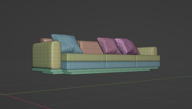 3 Seat Sofa chair 3D model | CGTrader