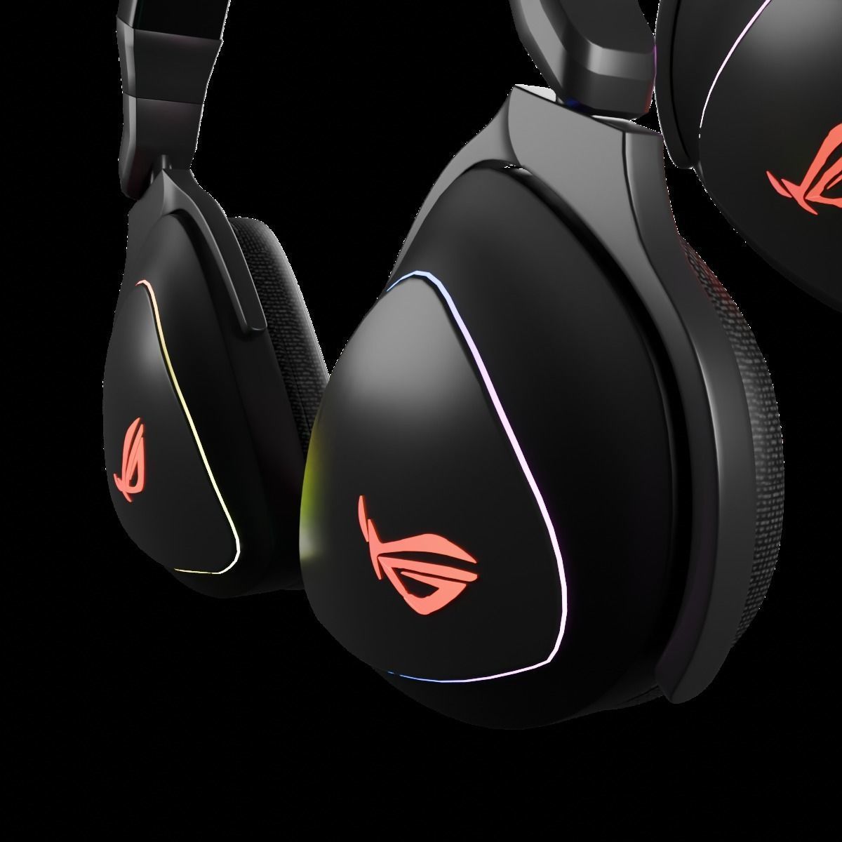 asus rog headphones free 3D model | CGTrader