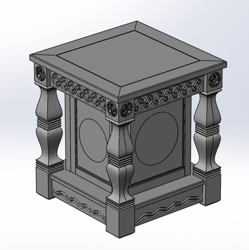 Credence table 3D model | CGTrader