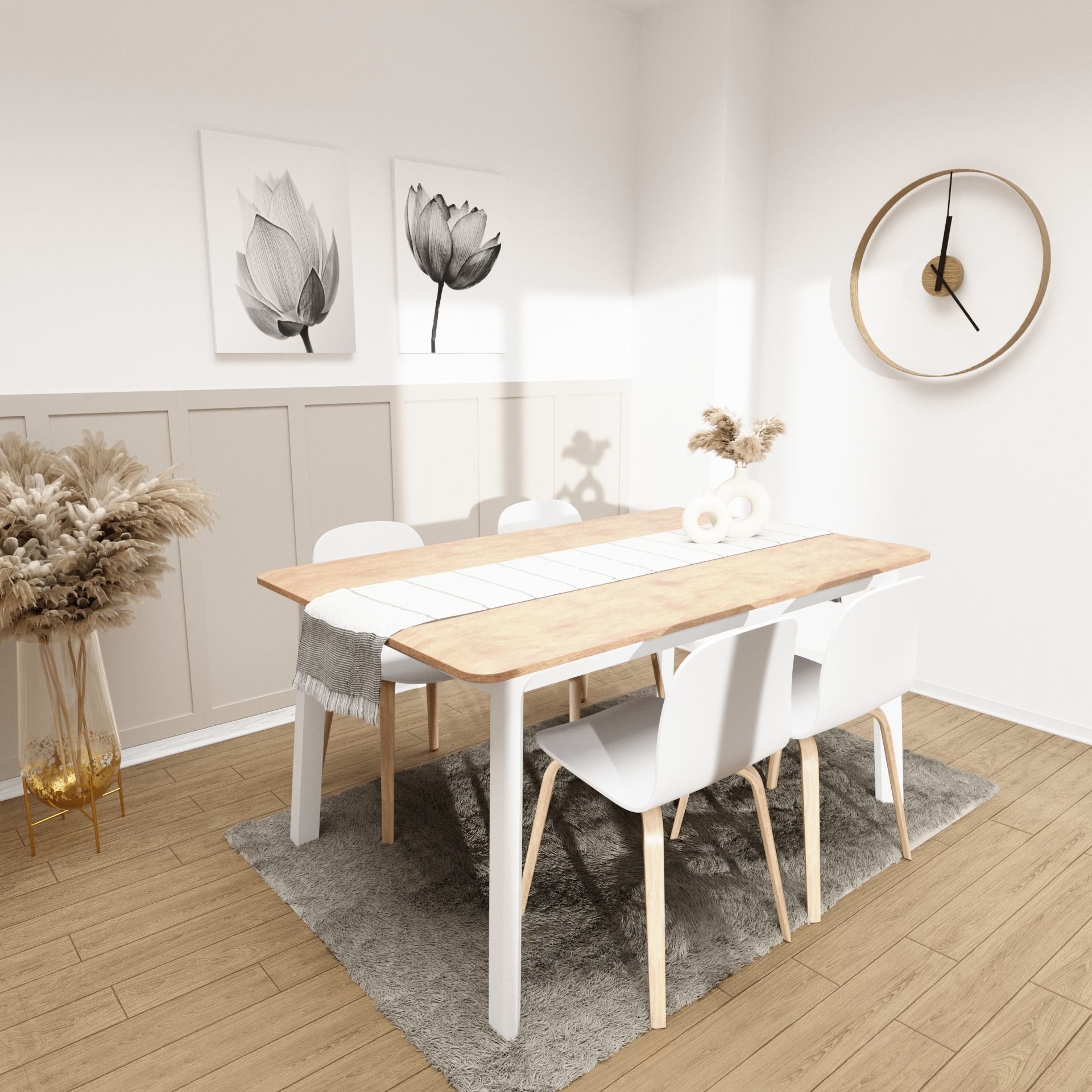 Modern Dining Room Design 3D Model 3D model | CGTrader