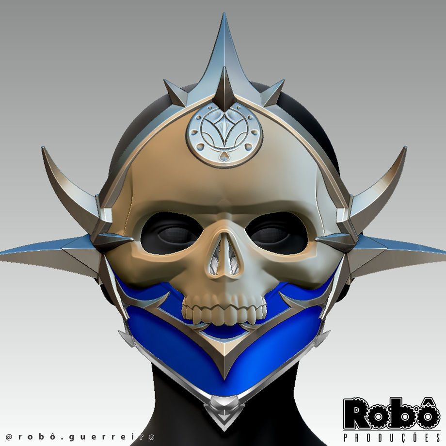 MORTAL KOMBAT 11 KITANA SKULL MASK COSPLAY - MK11 - 3D MODEL STL 3D ...