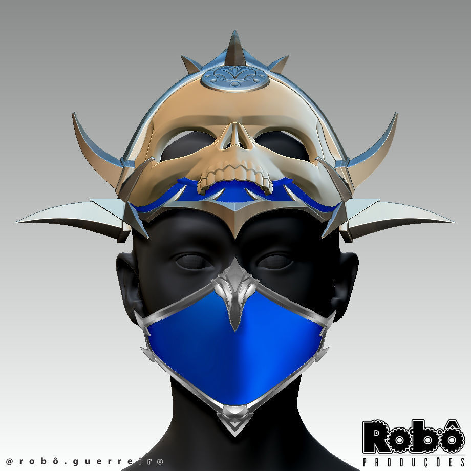 MORTAL KOMBAT 11 KITANA SKULL MASK COSPLAY - MK11 - 3D MODEL STL 3D ...