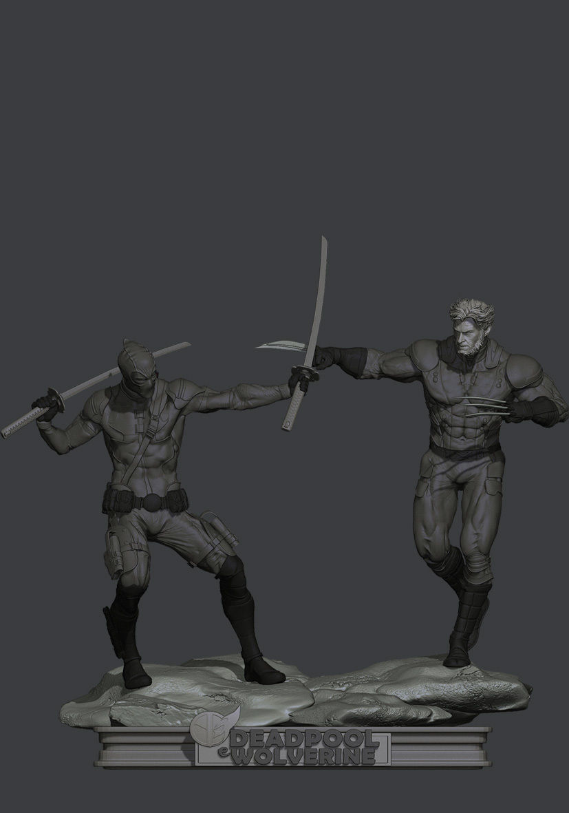 DEADPOOL E WOLVERINE 3D model 3D printable | CGTrader