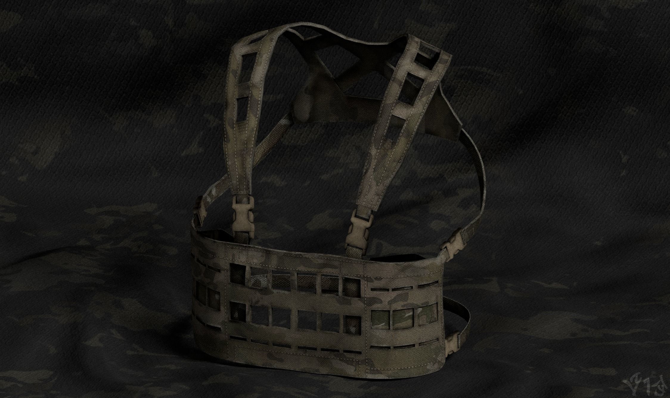 Crye Airlite Chest Rig 3D model | CGTrader