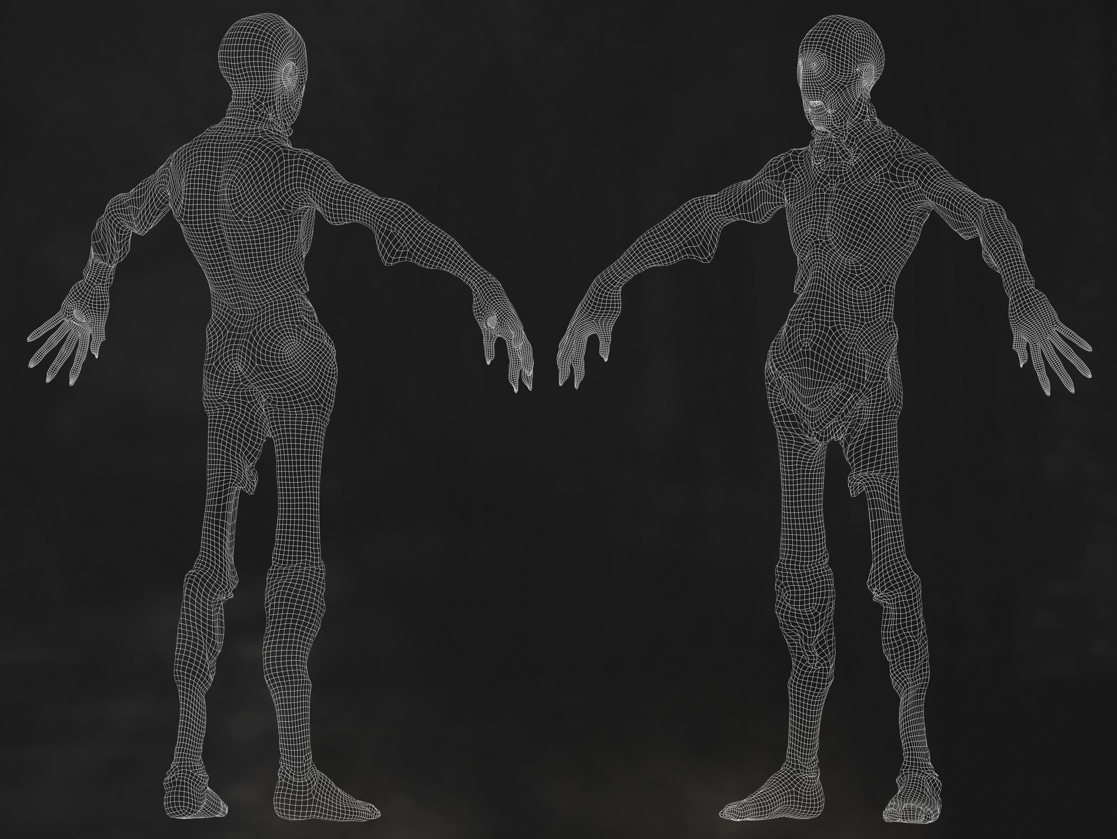 3D model Pale Man VR / AR / low-poly | CGTrader