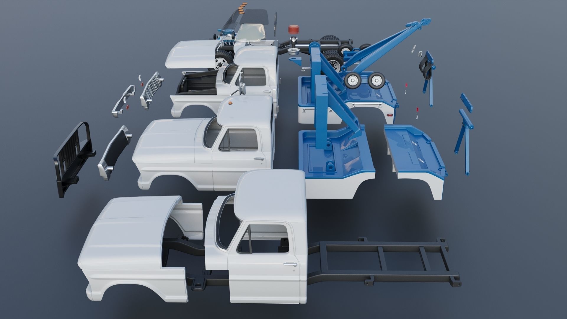 F-350 Wrecker 1969 3D model 3D printable | CGTrader