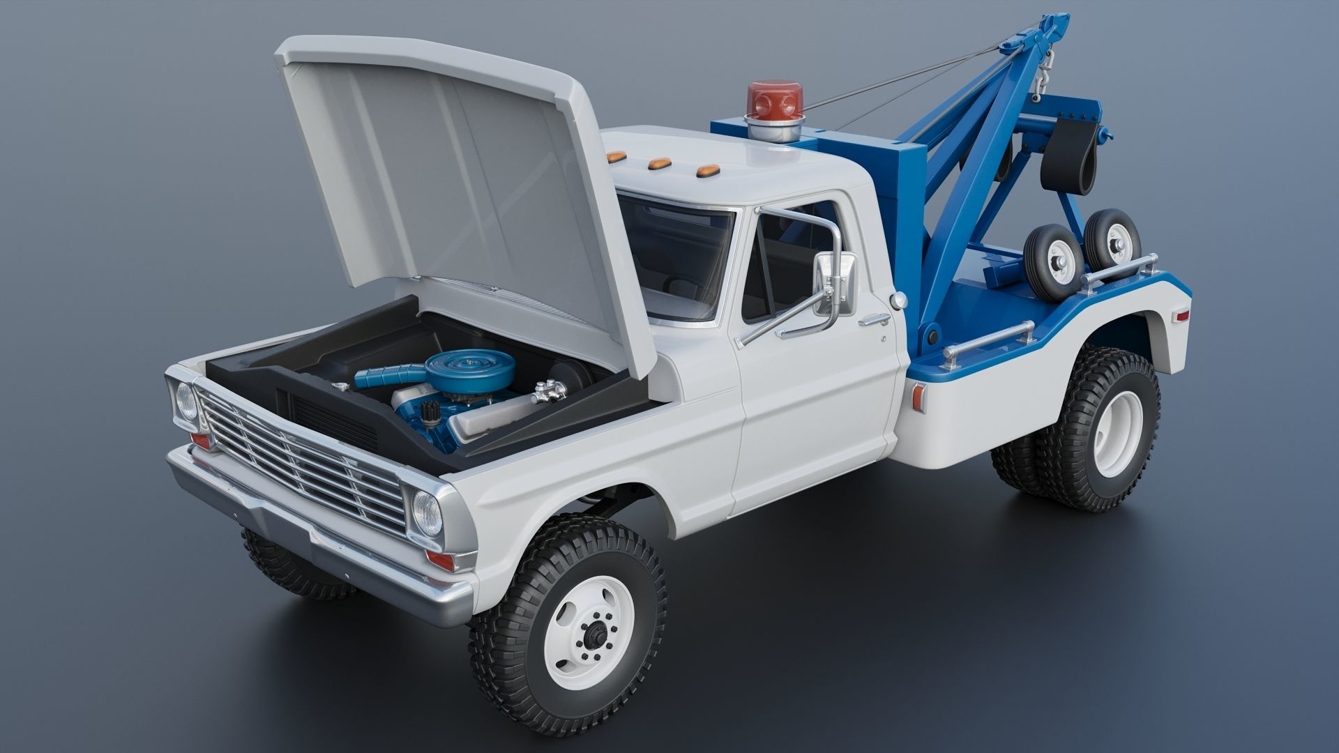 F-350 Wrecker 1969 3D model 3D printable | CGTrader