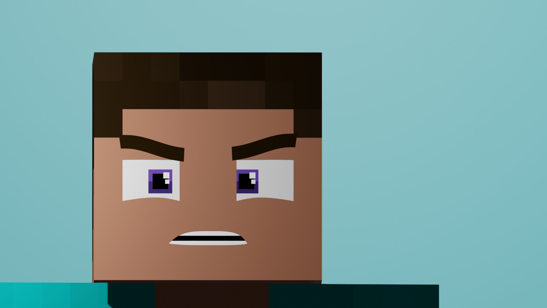 Minecraft Steve 3D with Run Animation and Expressions - Blender Texture ...
