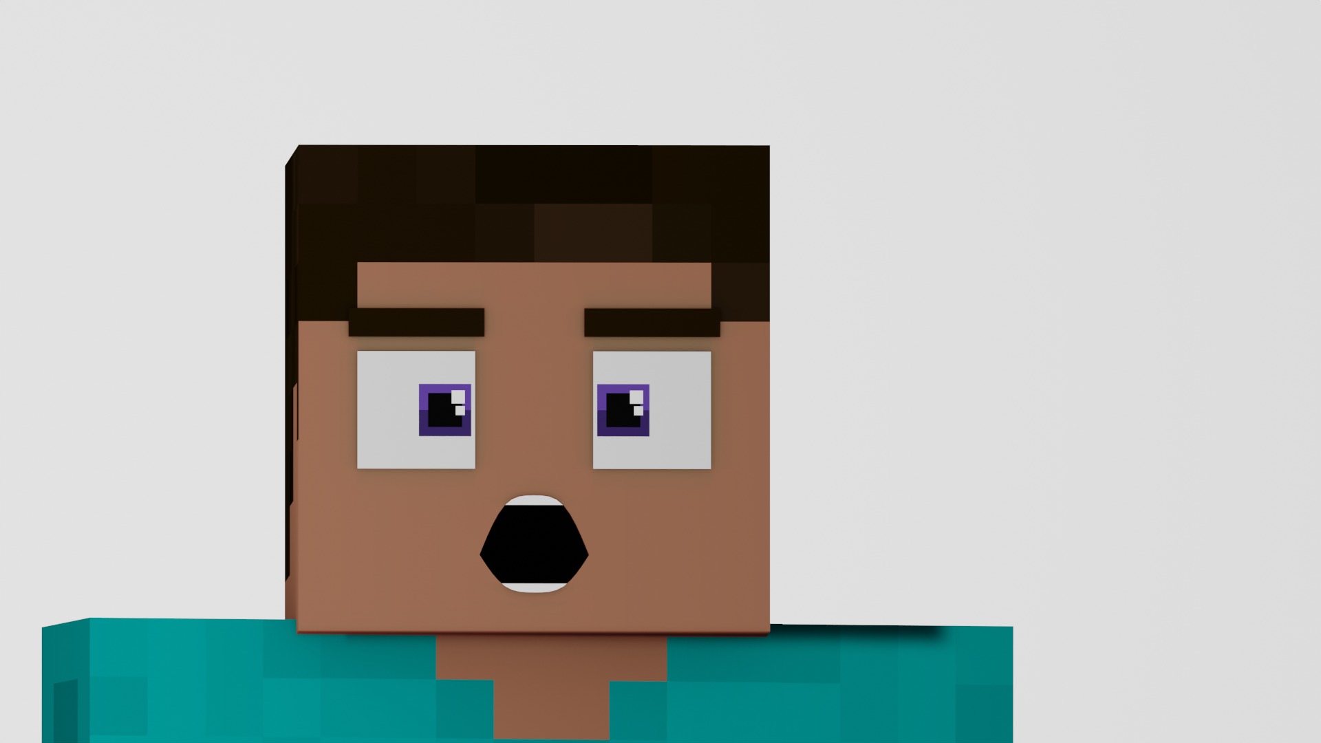 Minecraft Steve 3D with Run Animation and Expressions - Blender Texture ...
