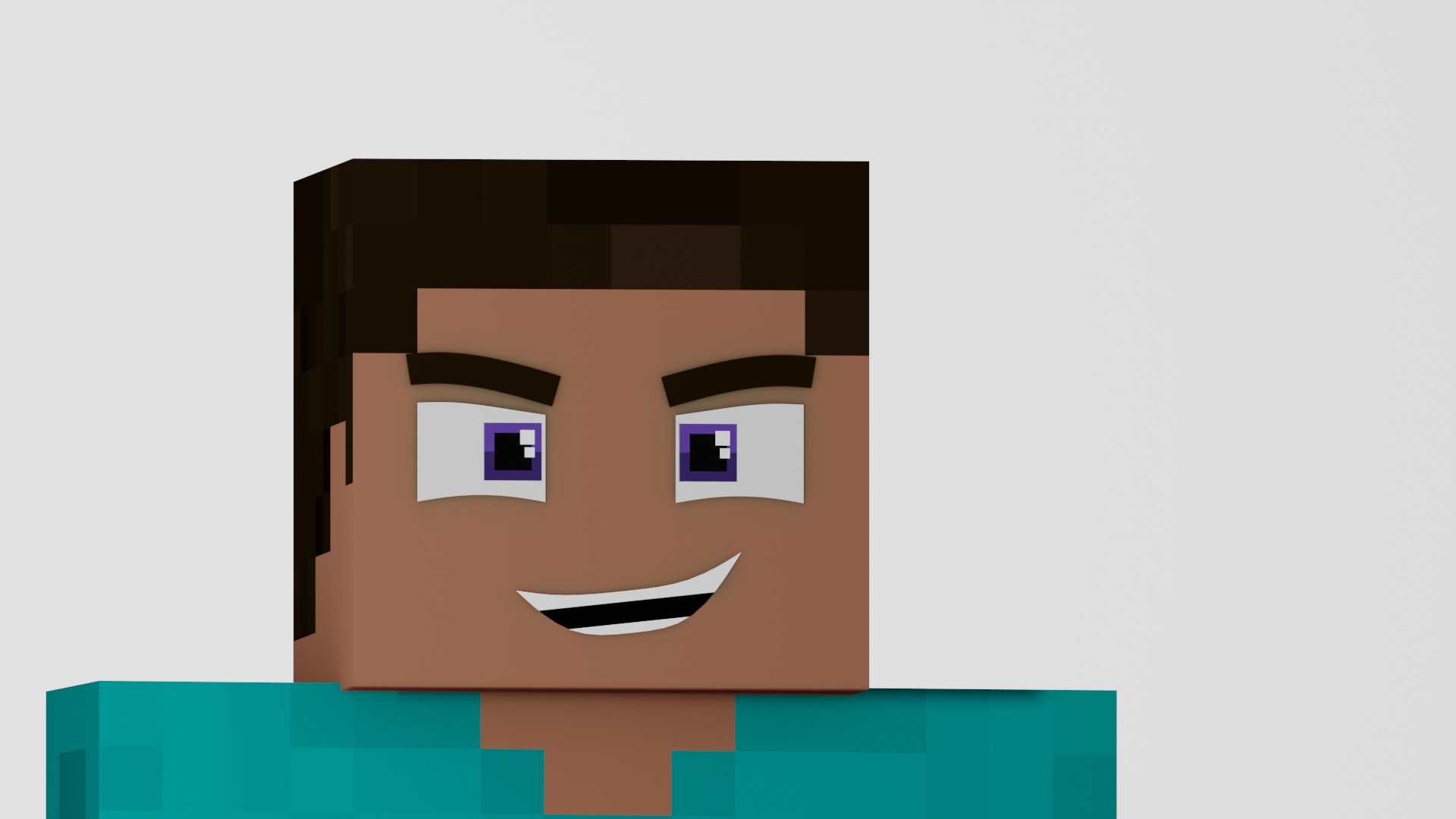 Minecraft Steve 3D with Run Animation and Expressions - Blender Texture ...