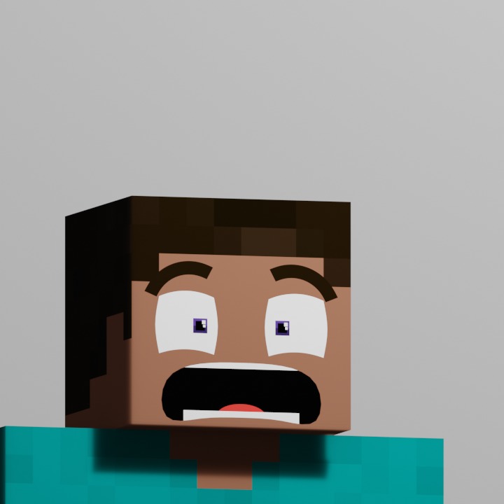 Minecraft Steve 3D with Run Animation and Expressions - Blender Texture ...