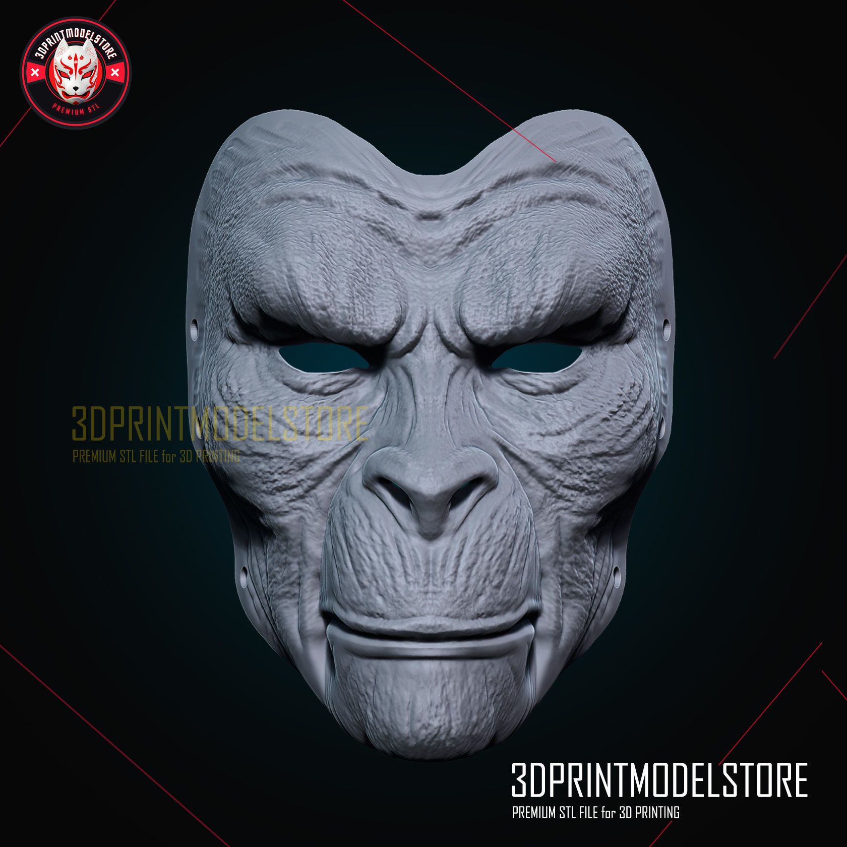 Original Planet of the Apes Caesar Mask 3D model 3D printable | CGTrader