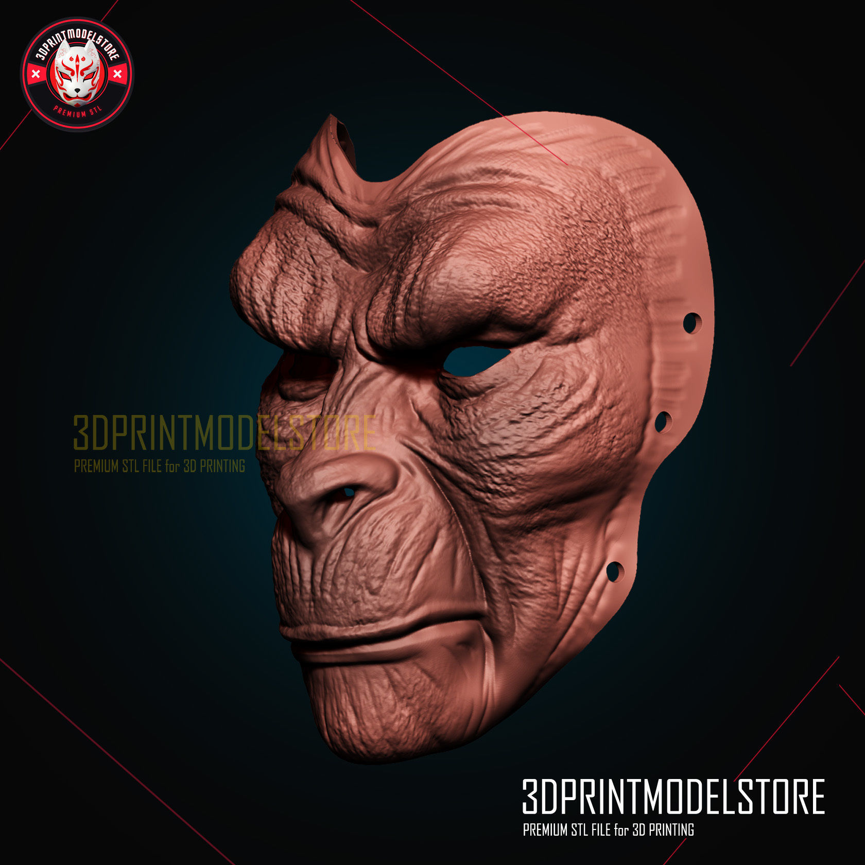 Original Planet of the Apes Caesar Mask 3D model 3D printable | CGTrader