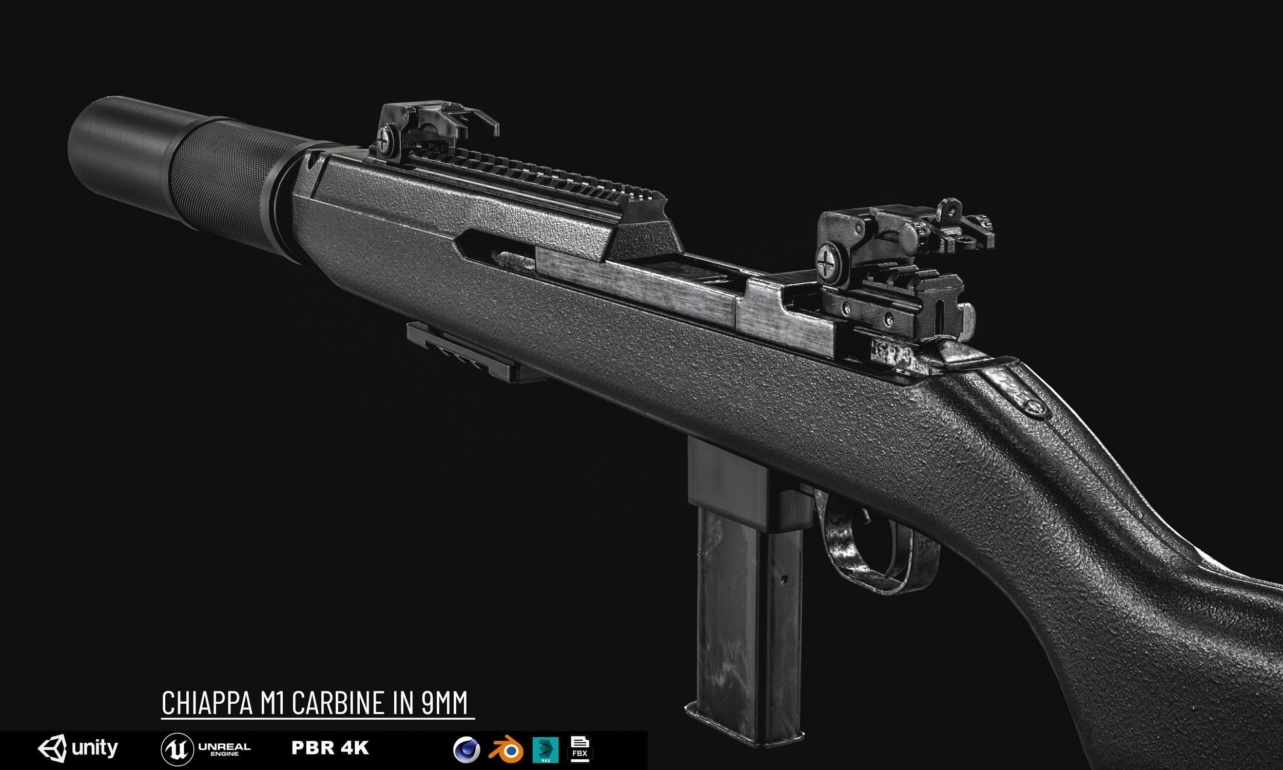 3D model M1-9 MBR 9mm Luger 19 VR / AR / low-poly | CGTrader