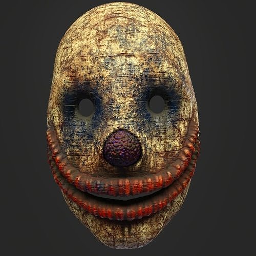 CLOWN KILLER MASK HORROR 3D model 3D printable | CGTrader