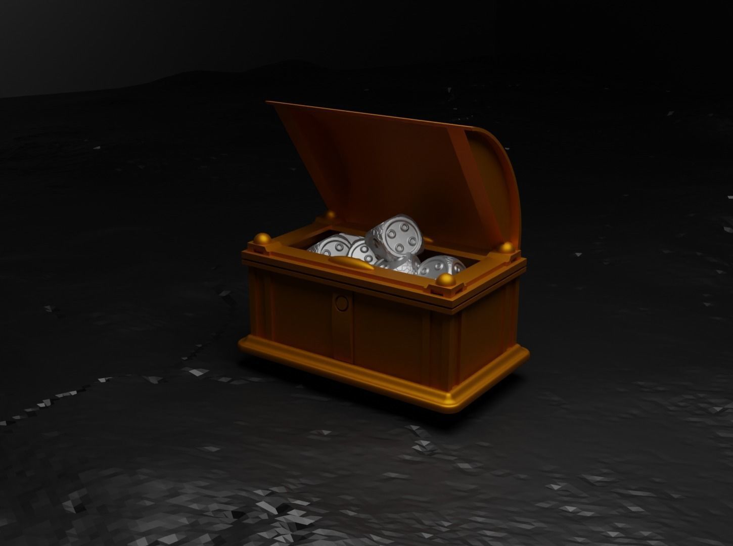 DnD Treasure Chest Dice Box Pattern 3D model 3D printable | CGTrader