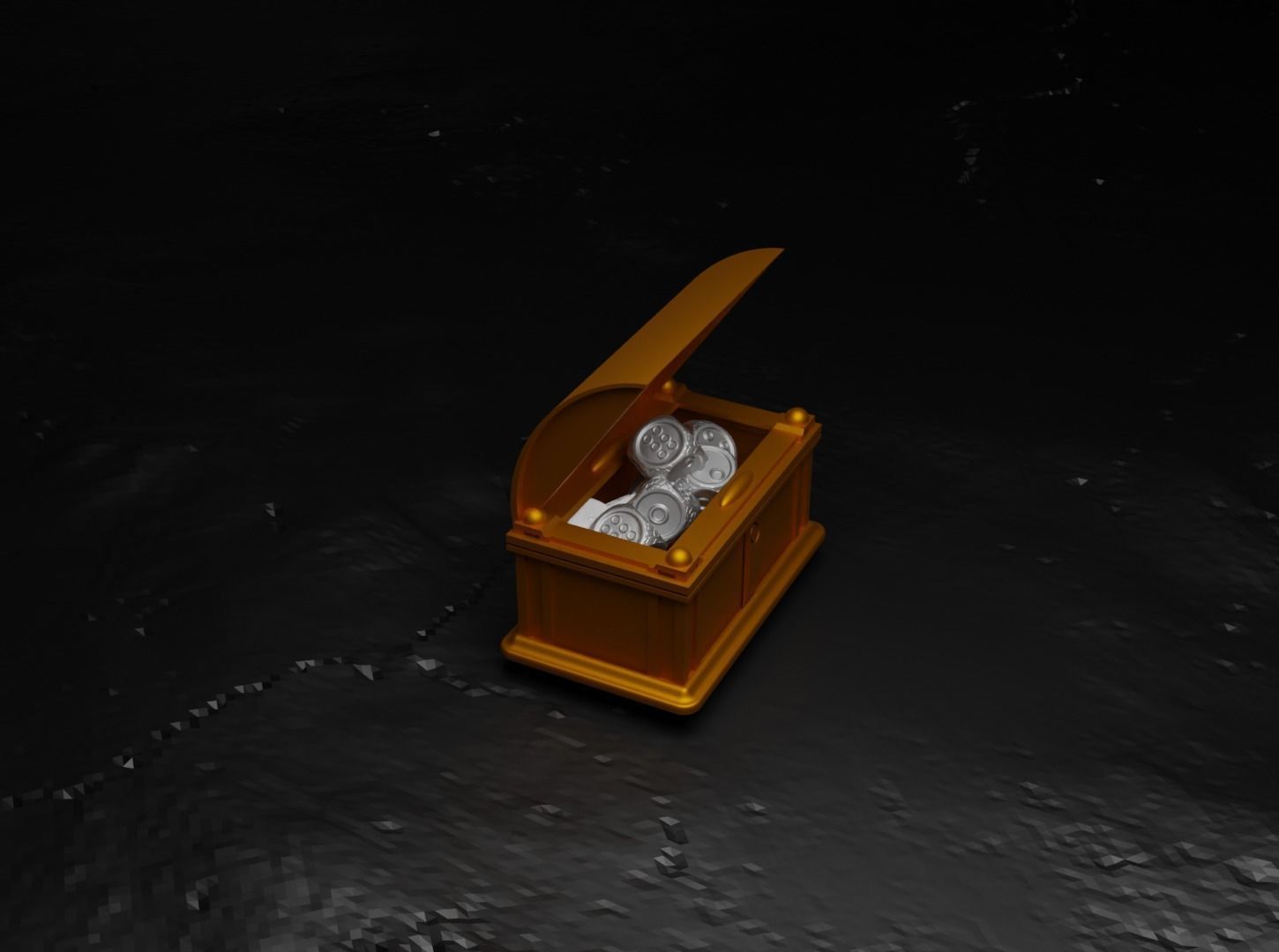 DnD Treasure Chest Dice Box Pattern 3D model 3D printable | CGTrader