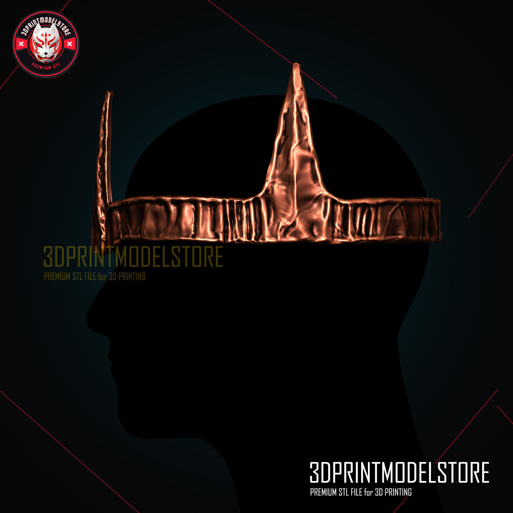 Planet of the Apes Caesar Crown Cosplay Props 3D model 3D printable ...