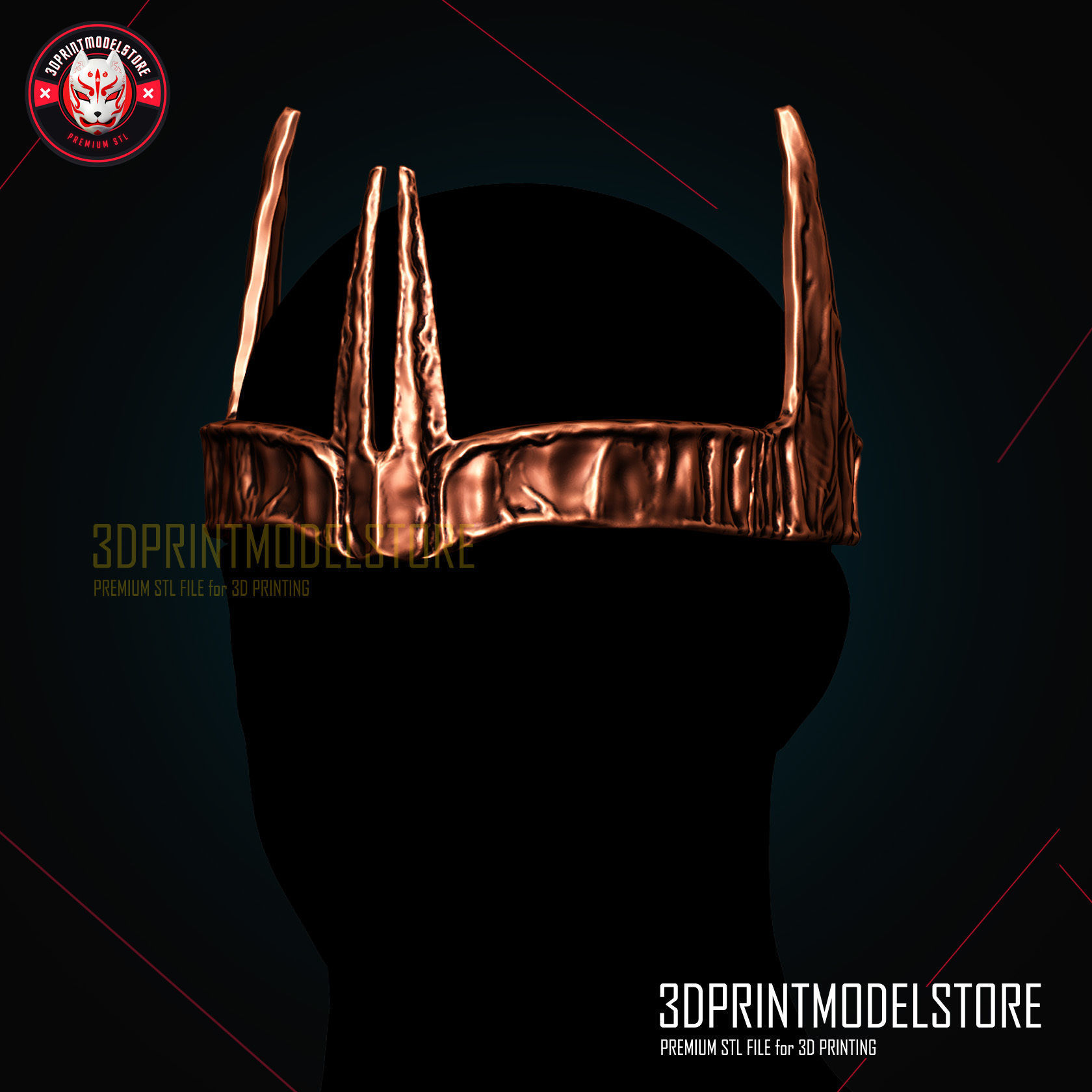 Planet of the Apes Caesar Crown Cosplay Props 3D model 3D printable ...