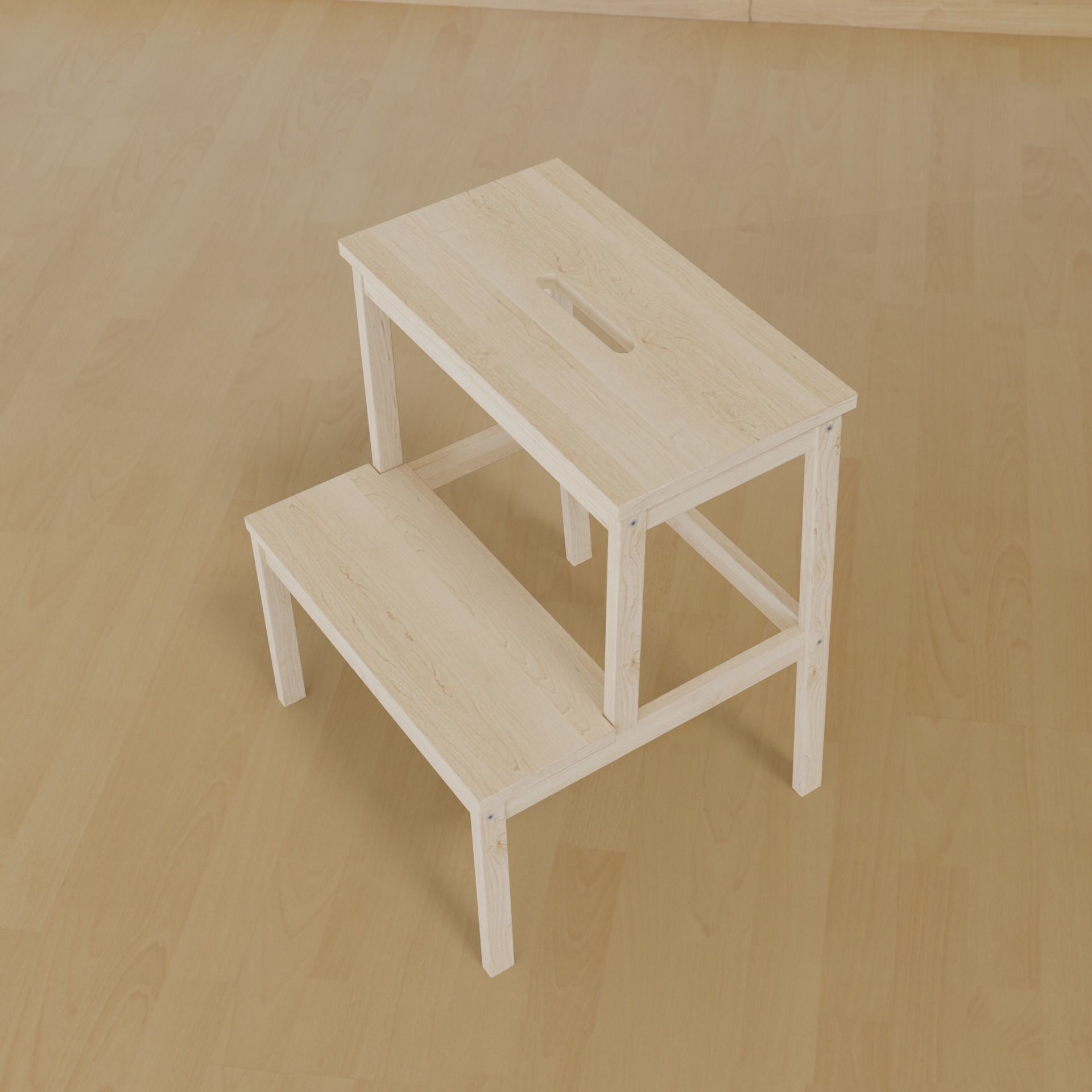 Stool IKEA BEKVAM free 3D model | CGTrader