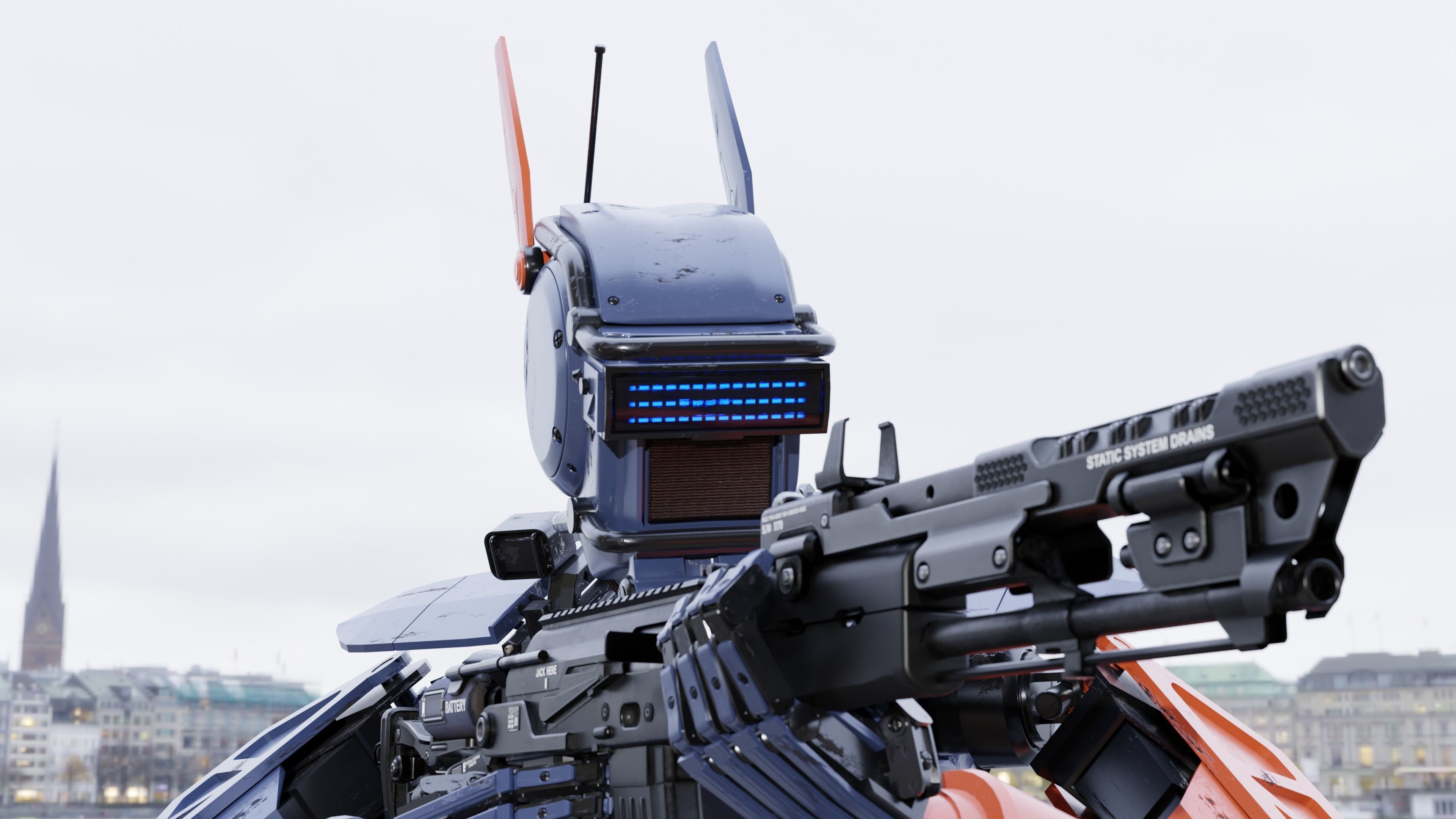 Chappie 3D model Robot 3D model rigged | CGTrader