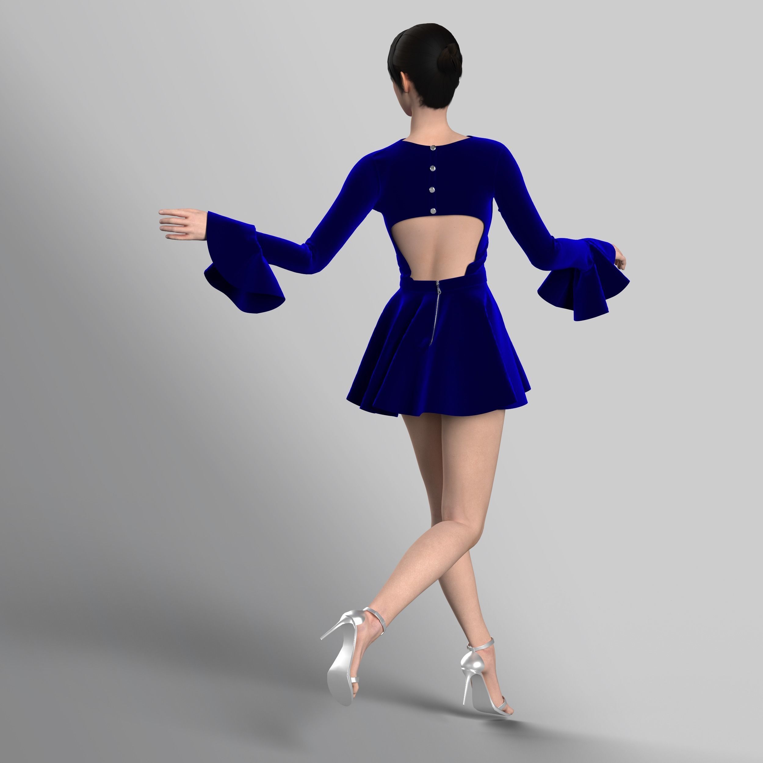 Mini Dress free 3D model | CGTrader