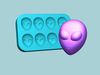 Jelly Candy Molding Alien Face - Gummy Mould 3D model 3D printable ...