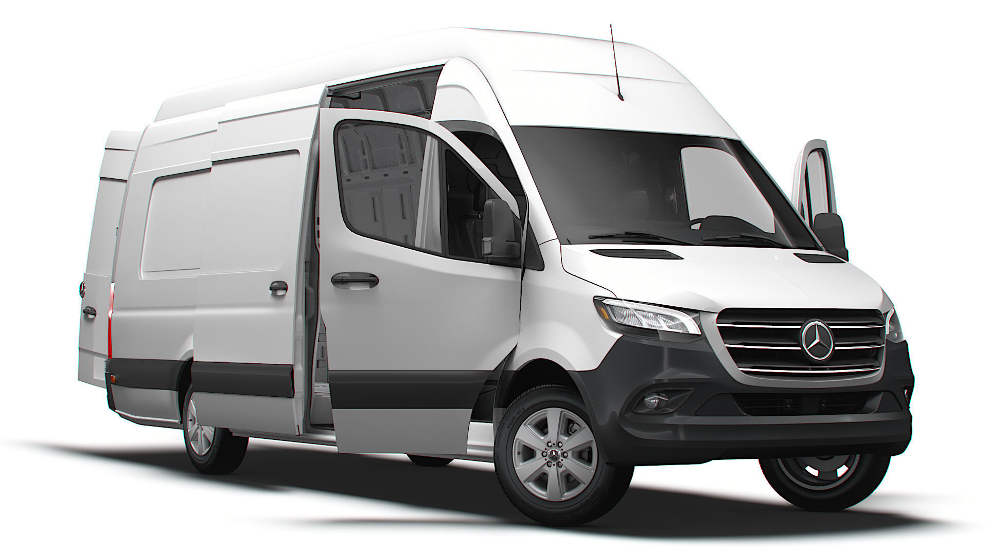 Mercedes Benz eSprinter Panel Van L4H3 RWD HQ Interior 2024 3D model ...