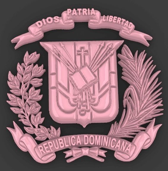 Escudo Republica Dominicana Coat of Arms Dominican Republic 3D model 3D ...