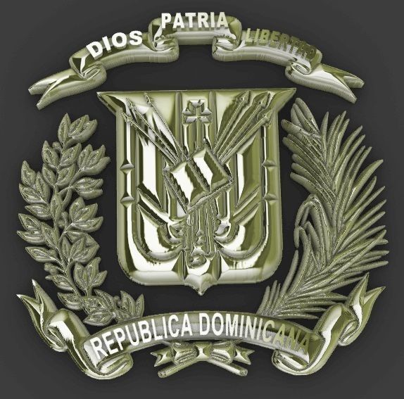 Escudo Republica Dominicana Coat of Arms Dominican Republic 3D model 3D ...