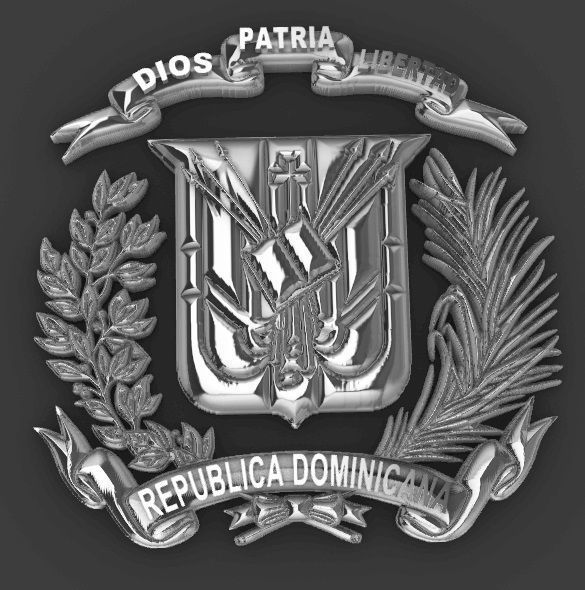 Escudo Republica Dominicana Coat of Arms Dominican Republic 3D model 3D ...