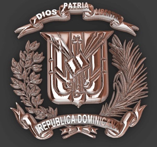 Escudo Republica Dominicana Coat of Arms Dominican Republic 3D model 3D ...